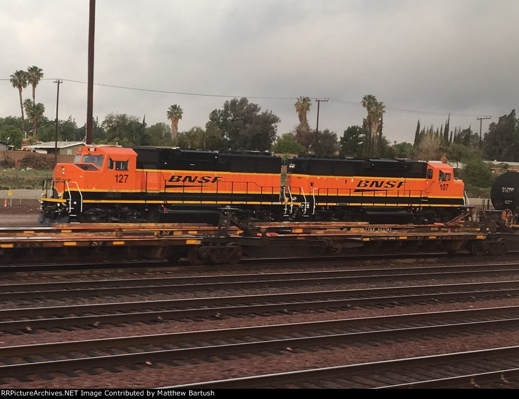 BNSF 127 and 107